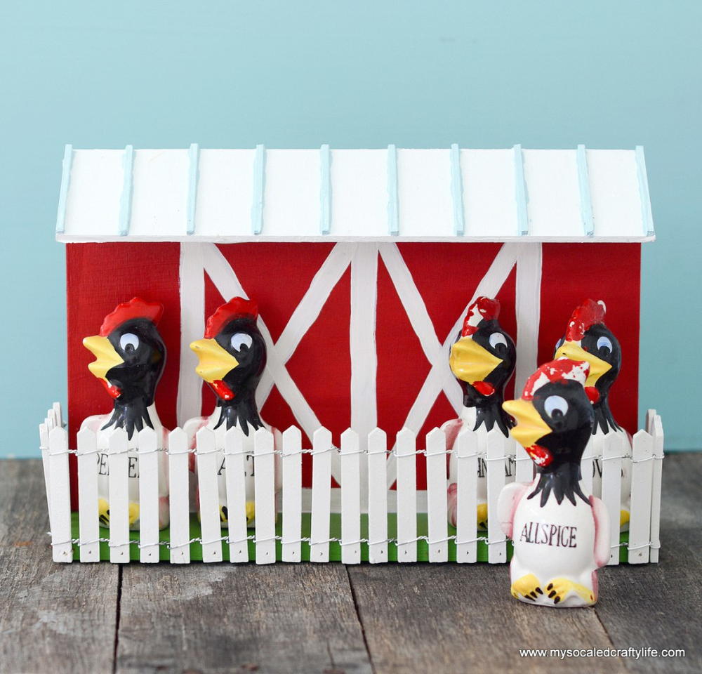 Amish Spice Rack Barn Craft | AllFreeHolidayCrafts.com