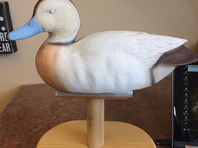 A Ringed Teal Drake Part Two: Painting | wildfowl-carving.com