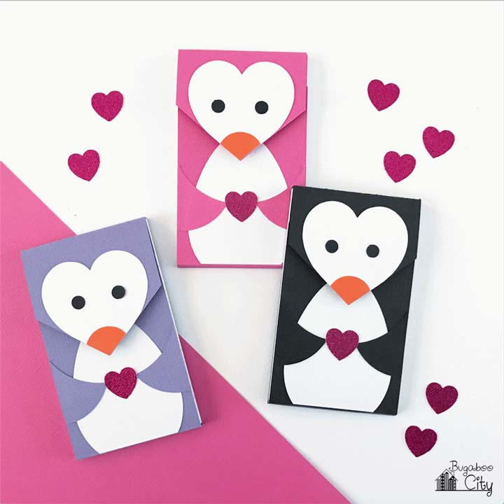 DIY Valentine's Day Penguin Notepads | AllFreeHolidayCrafts.com