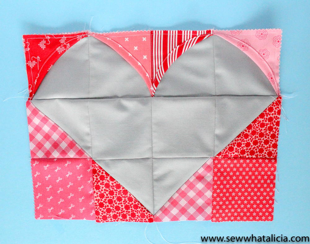 Cathedral Heart Quilt Block | FaveQuilts.com