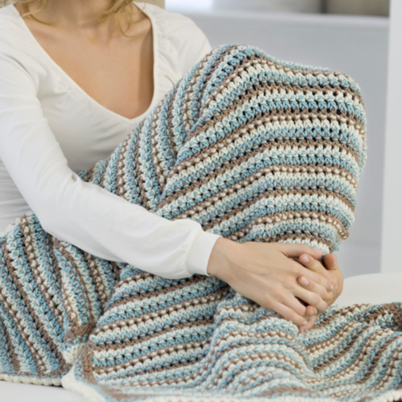 Dots and Dashes Throw | AllFreeCrochetAfghanPatterns.com