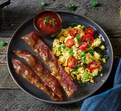 Rice Paper Vegan Bacon | FaveHealthyRecipes.com