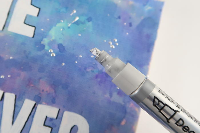 Watercolor Marker DIY Quote Canvas | FaveCrafts.com