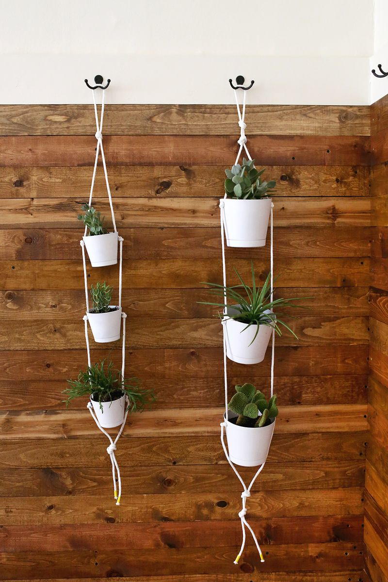 Easy Three-Tier Rope Planter | DIYIdeaCenter.com