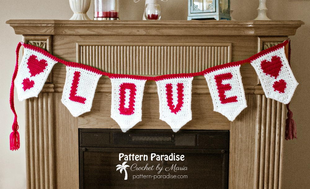 Love Banner | AllFreeCrochet.com