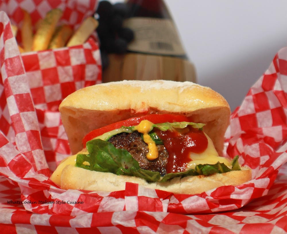 Best Italian Juicy Hamburgers | FaveSouthernRecipes.com
