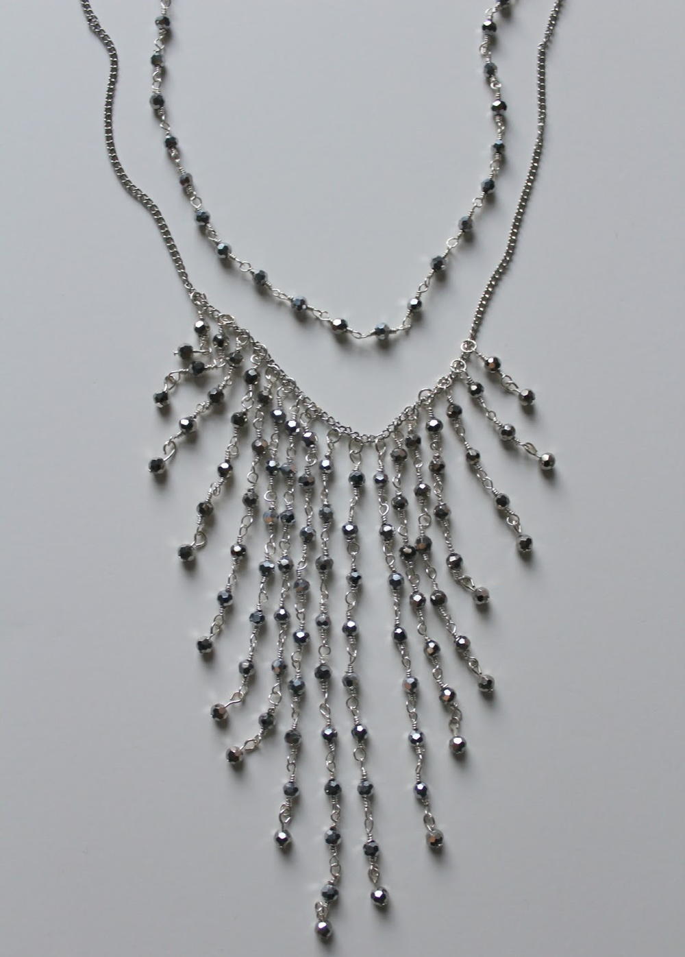 Cascading Anthropologie Knockoff Beaded Necklace | AllFreeJewelryMaking.com