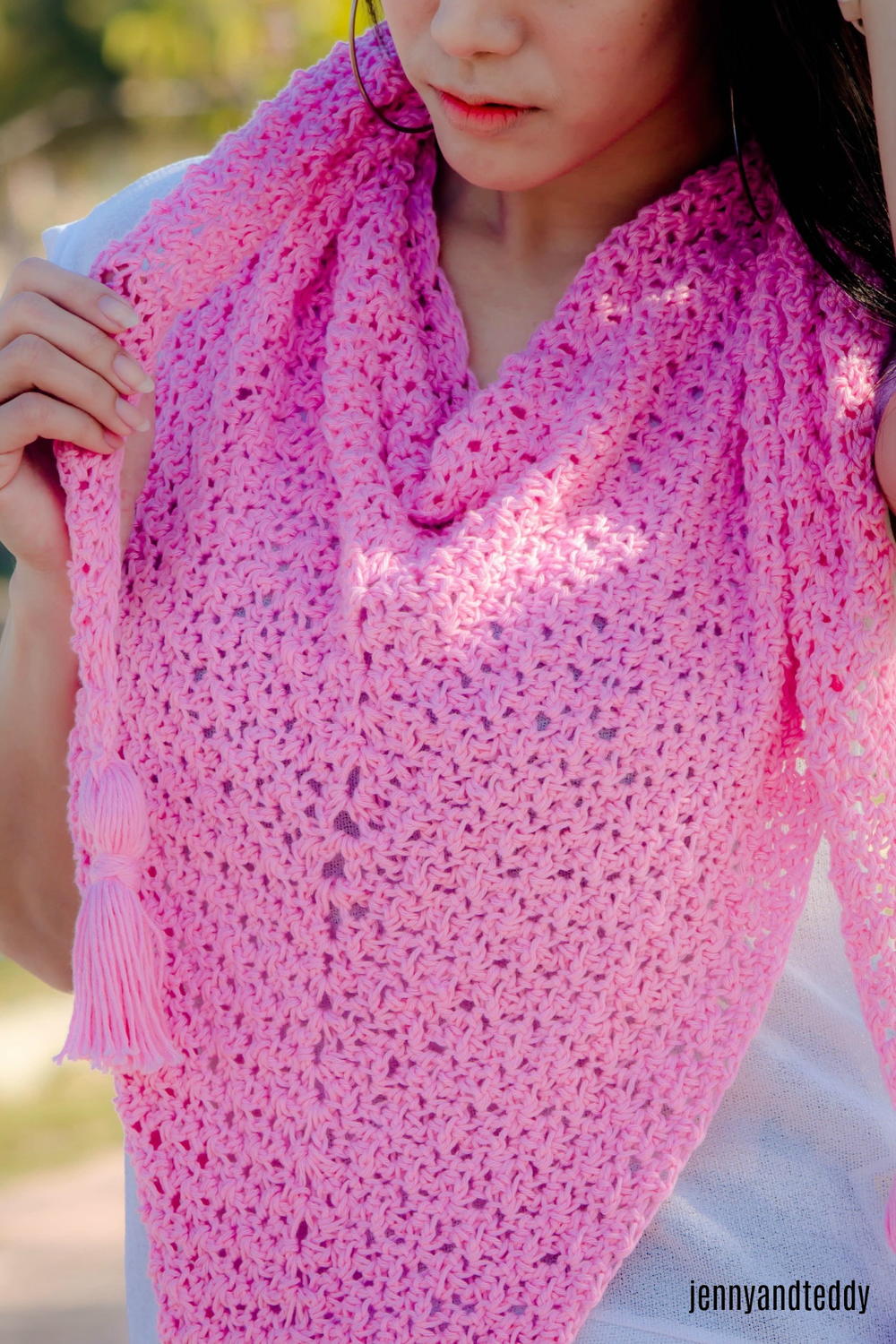 The Weekend Triangle Scarf | AllFreeCrochet.com