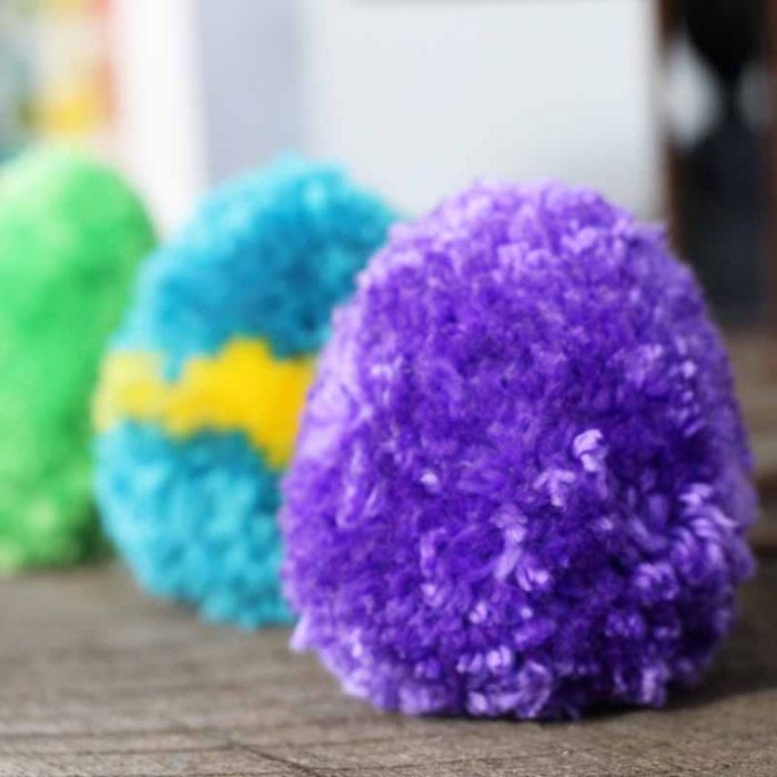 Easter Egg Pom Pom Craft | FaveCrafts.com