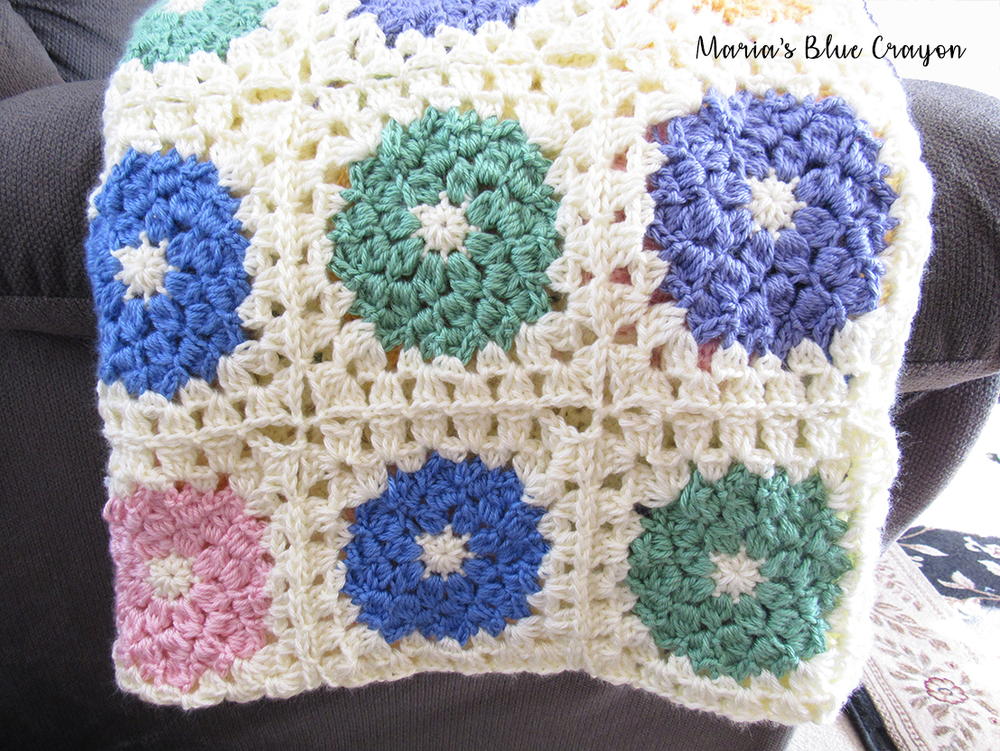 Spring Flower Granny Square | AllFreeCrochet.com