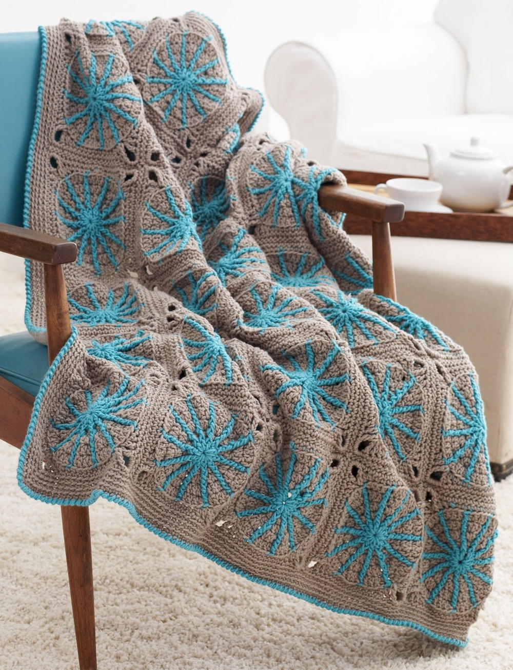 Sand Dollar Dream Afghan | AllFreeCrochet.com