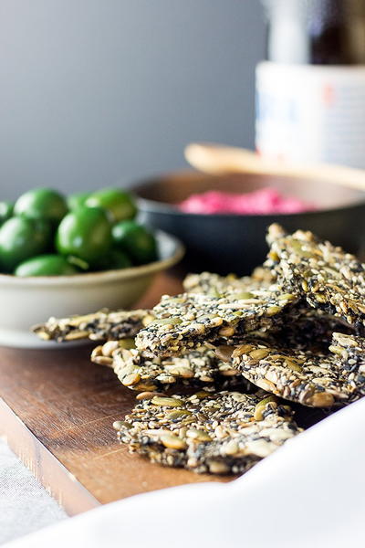 Easy Homemade Five Seed Crackers | FaveGlutenFreeRecipes.com