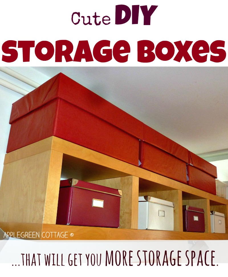 Cute DIY Storage Boxes | DIYIdeaCenter.com