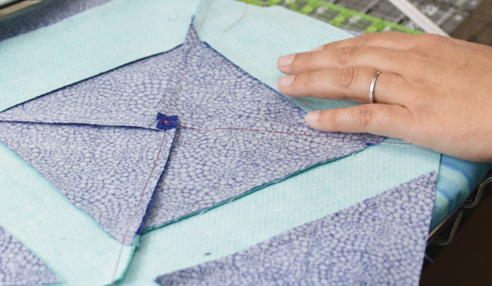 Lattice Square Quilt Block (Video Tutorial) | FaveQuilts.com