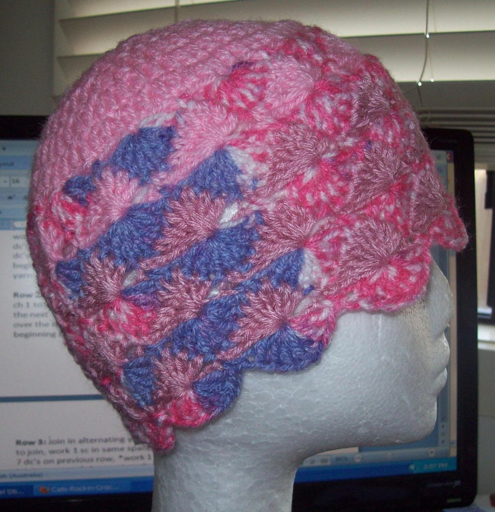 Crochet Catherine Wheel Hat | AllFreeCrochet.com