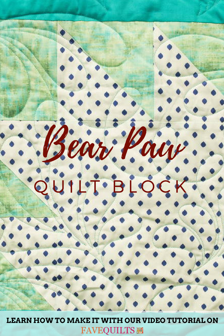 How to Make a Bear Paw Quilt Block | FaveQuilts.com