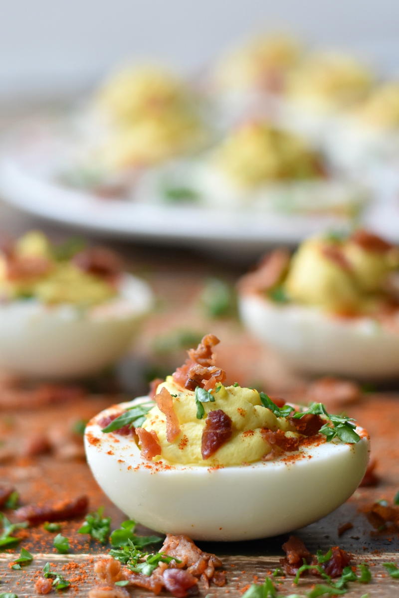 Bacon Jalapeno Deviled Eggs | RecipeLion.com