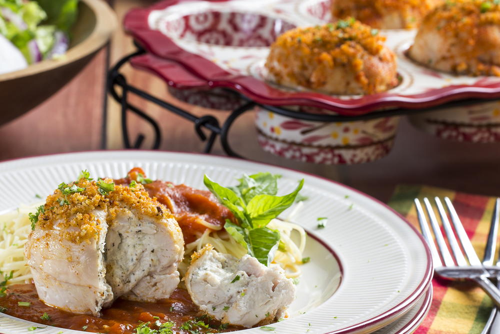 Stuffed Chicken Muffins | MrFood.com