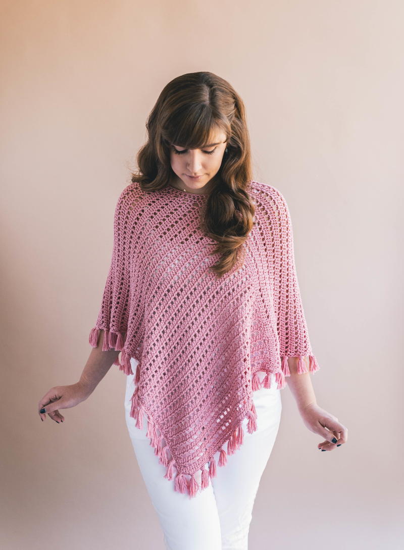 Barcode Crochet Poncho Pattern | AllFreeCrochet.com