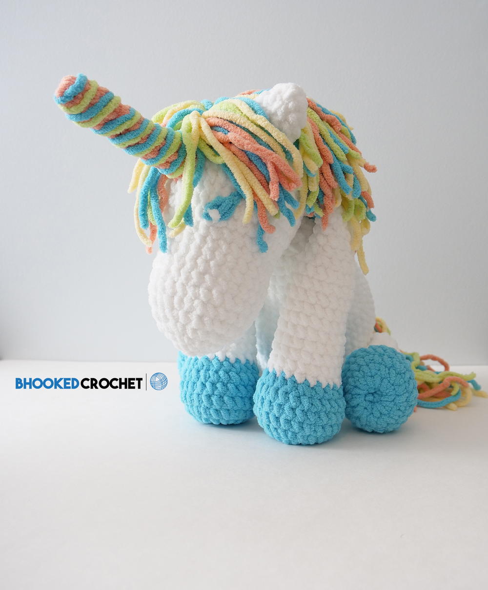 Cuddles the Crochet Unicorn | AllFreeCrochet.com