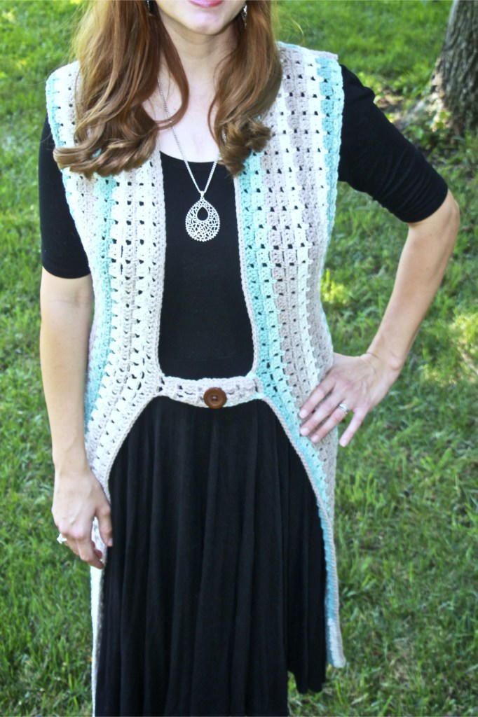 Retro Duster Vest | AllFreeCrochet.com