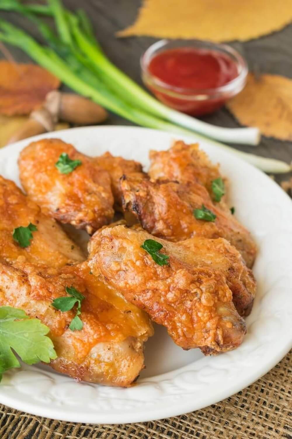 Spicy Chicken Wings with Cheese | AllFreeCopycatRecipes.com