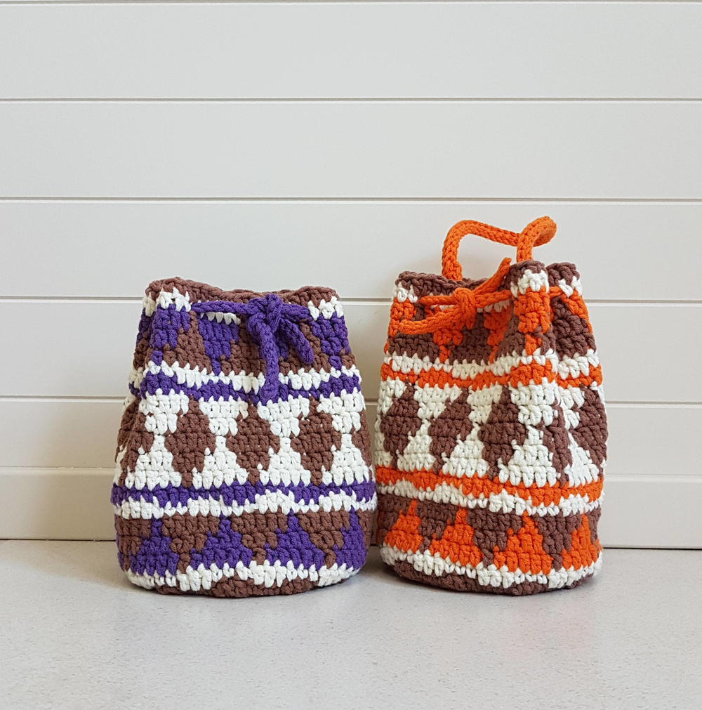 Native Print Drawstring Bag | FaveCrafts.com