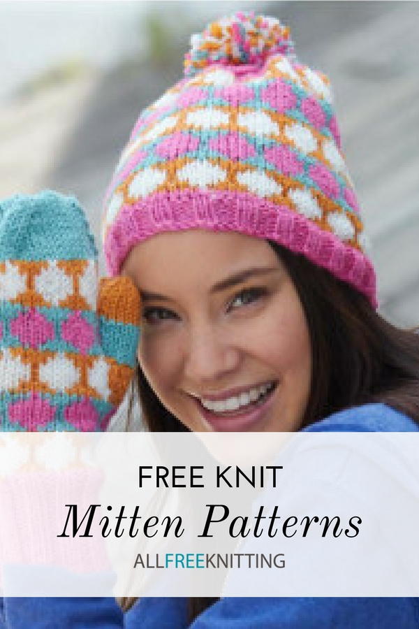 36 Free Knitted Mitten Patterns | AllFreeKnitting.com