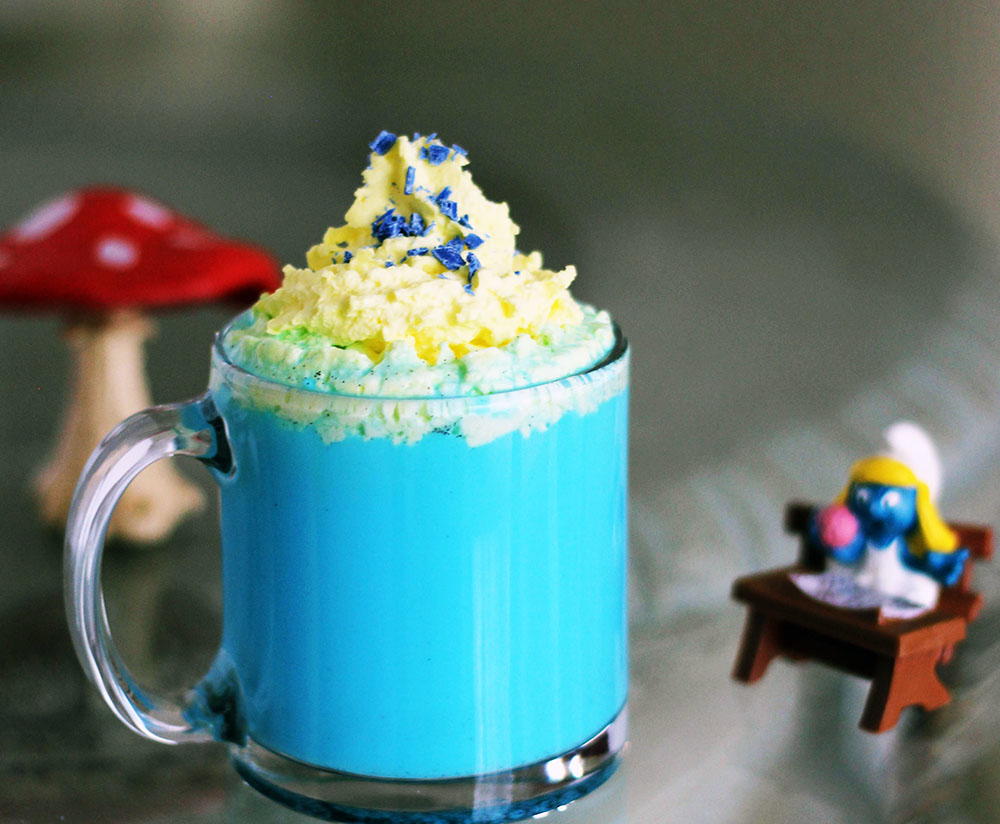 Vanilla Smurfette Blue Drink Recipe | TheBestDessertRecipes.com