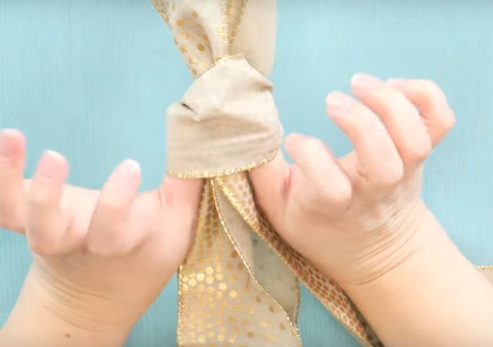 How to Tie a Simple Ribbon Bow Perfectly | FaveCrafts.com