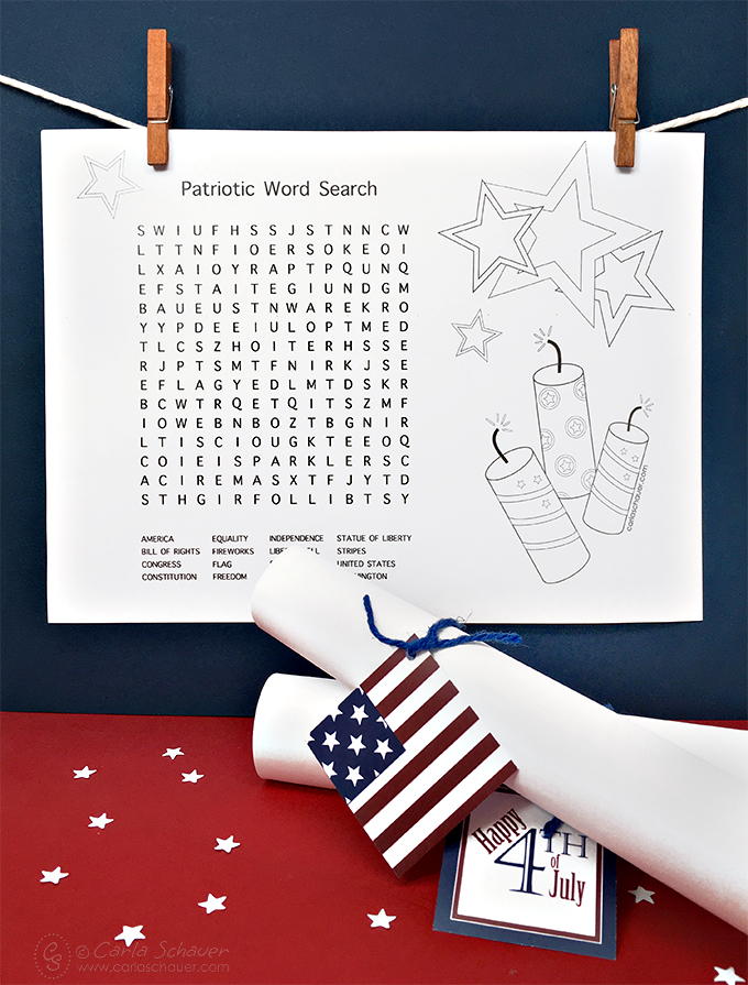 Patriotic Word Search and Coloring | FaveCrafts.com