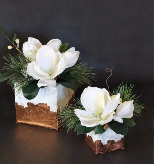 Cube Floral Arrangement Idea | FaveCrafts.com