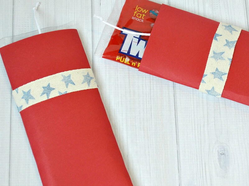Festive Fourth of July Firecracker Candy Bag | CheapThriftyLiving.com