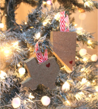State-Shaped Christmas Ornaments DIY | FaveCrafts.com
