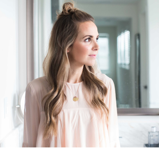 Easy Half Messy Bun Hair Tutorial | DIYIdeaCenter.com