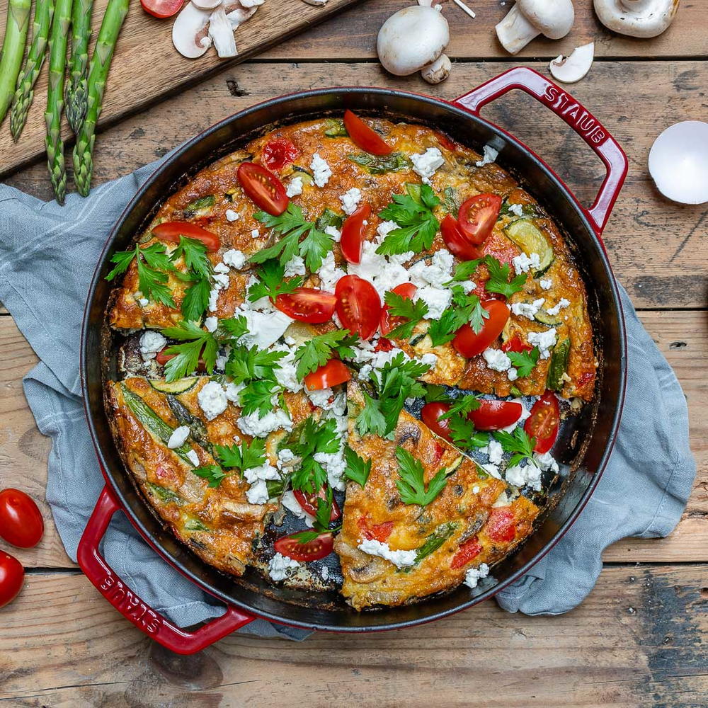 Easy Vegetable Frittata Recipe | RecipeLion.com