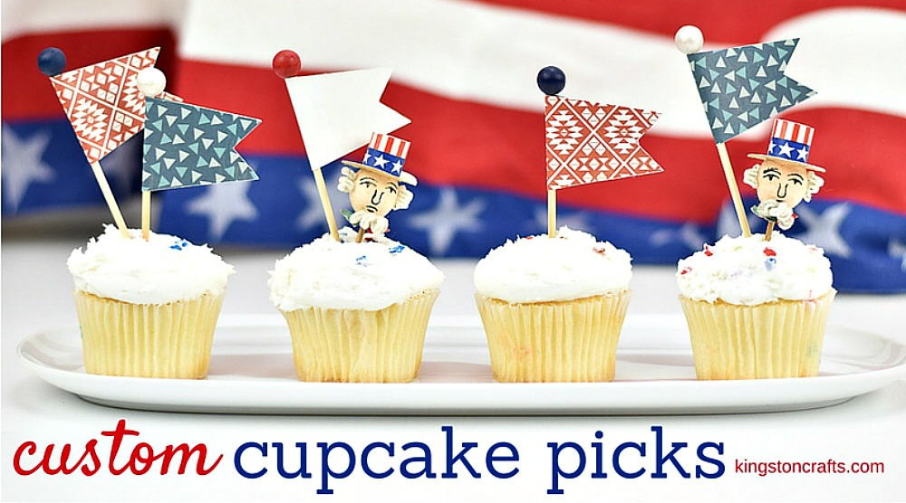Custom Cupcake Picks | DIYIdeaCenter.com