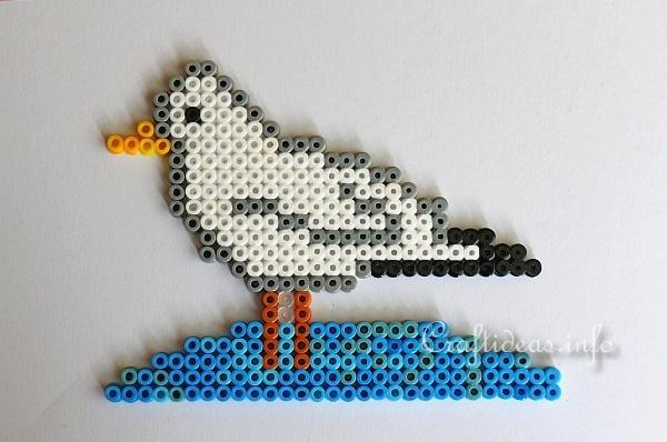 Melting Beads Gull | AllFreeKidsCrafts.com