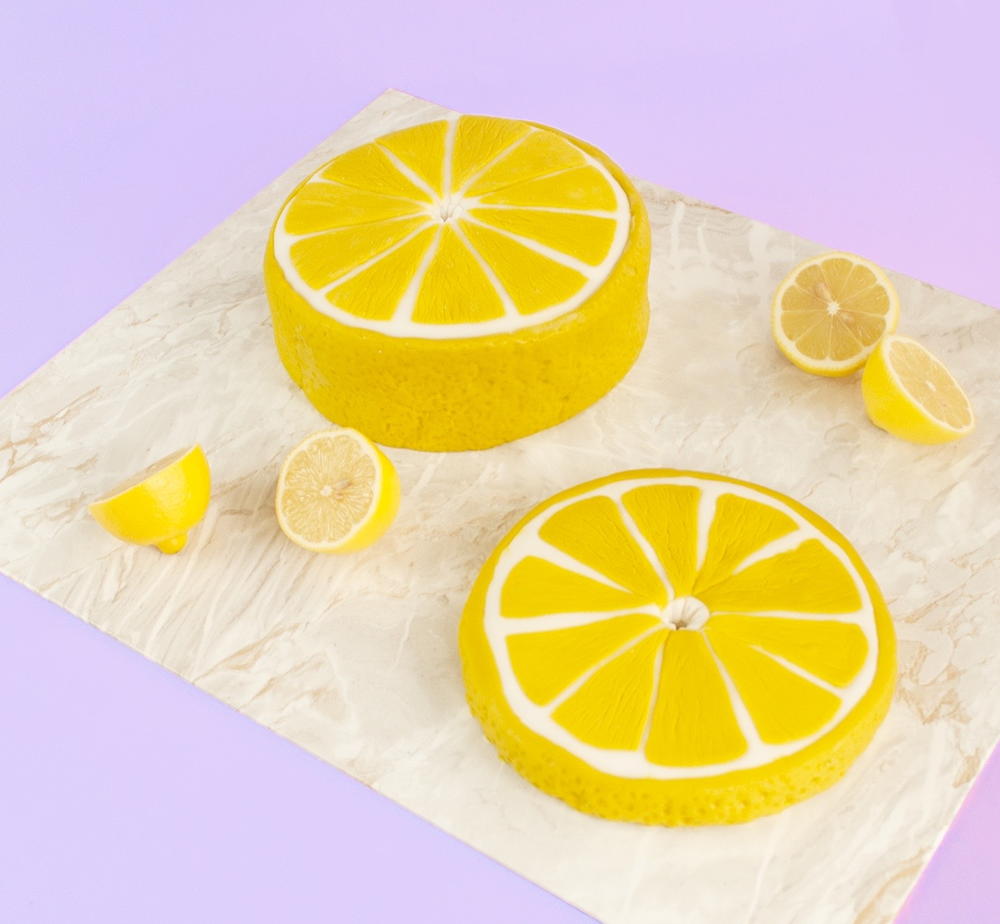 Cute Lemon Slice Cake Tutorial | TheBestDessertRecipes.com