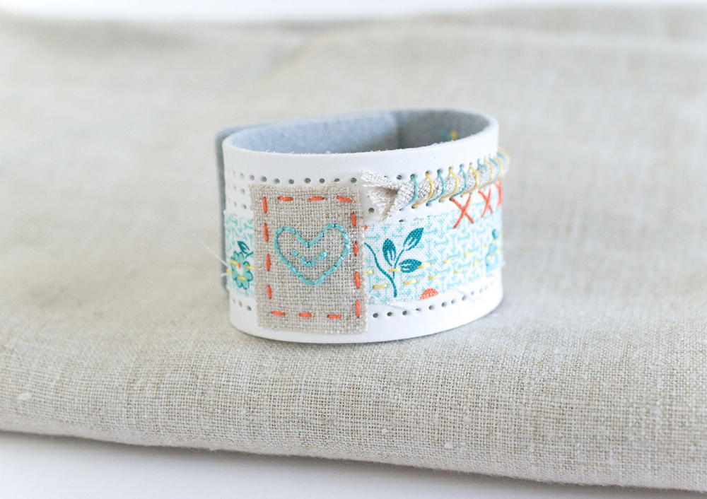 DIY Stitchable Cuff Embroidery Pattern | AllFreeSewing.com