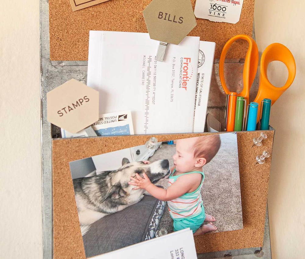 DIY Mail Organizer | CheapThriftyLiving.com
