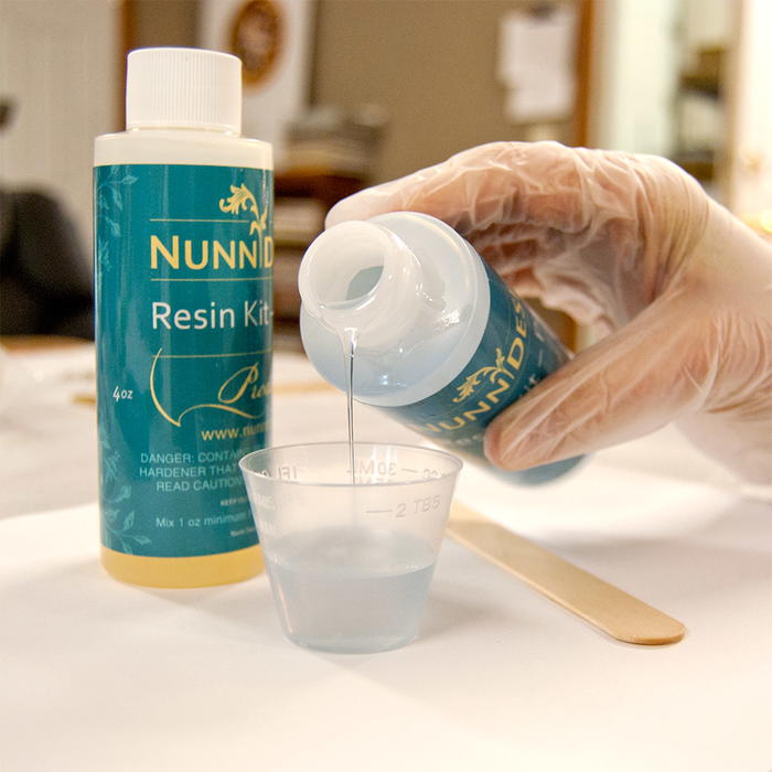 Gorgeous Gold Flake Resin Earrings | AllFreeJewelryMaking.com