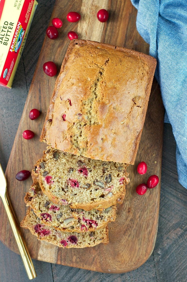 Fresh Cranberry Bread Recipe | CheapThriftyLiving.com