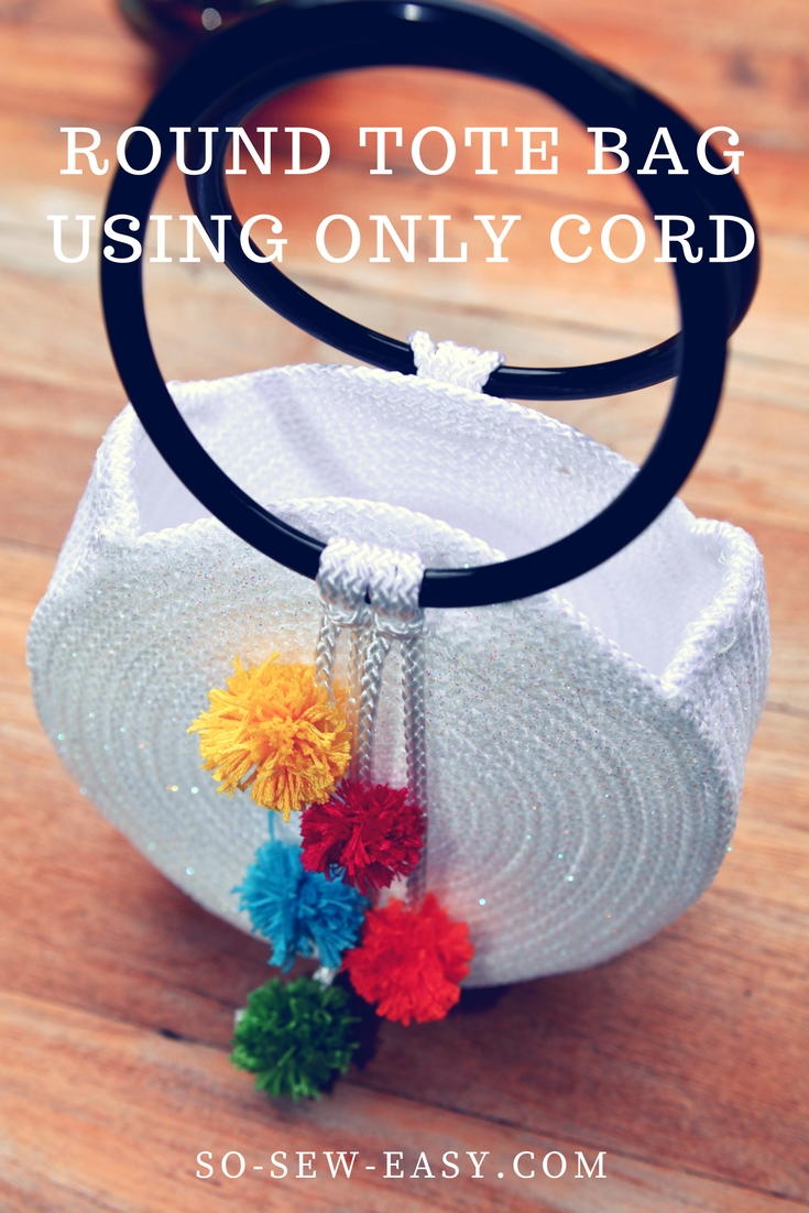 How to Make a Round Tote Bag Using Only Cord | FaveCrafts.com