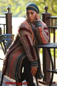 Ripple Wrap Cardigan | AllFreeCrochet.com