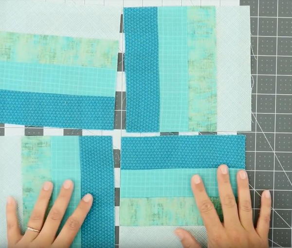 Rail Fence Quilt Block Pattern | FaveQuilts.com