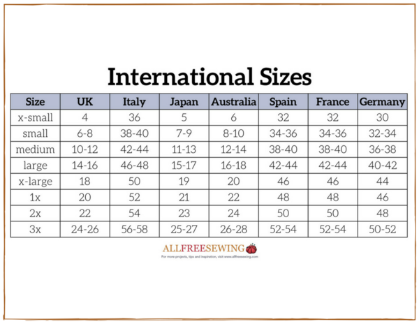 What Size Am I? & Other Sizing Woes Solved | AllFreeSewing.com