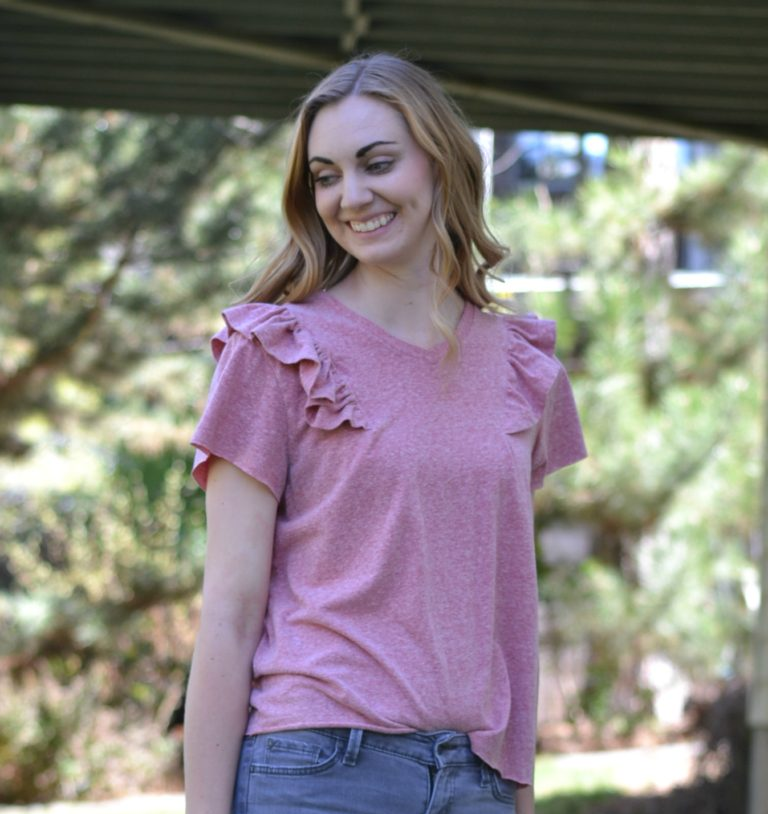Ruffle Tee Refashion Tutorial | AllFreeSewing.com