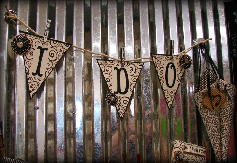 "I Do" Paper Bunted Banner | FaveCrafts.com