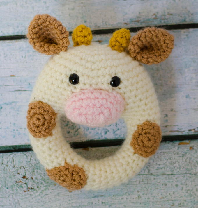 Crochet Cow Rattle | AllFreeCrochet.com